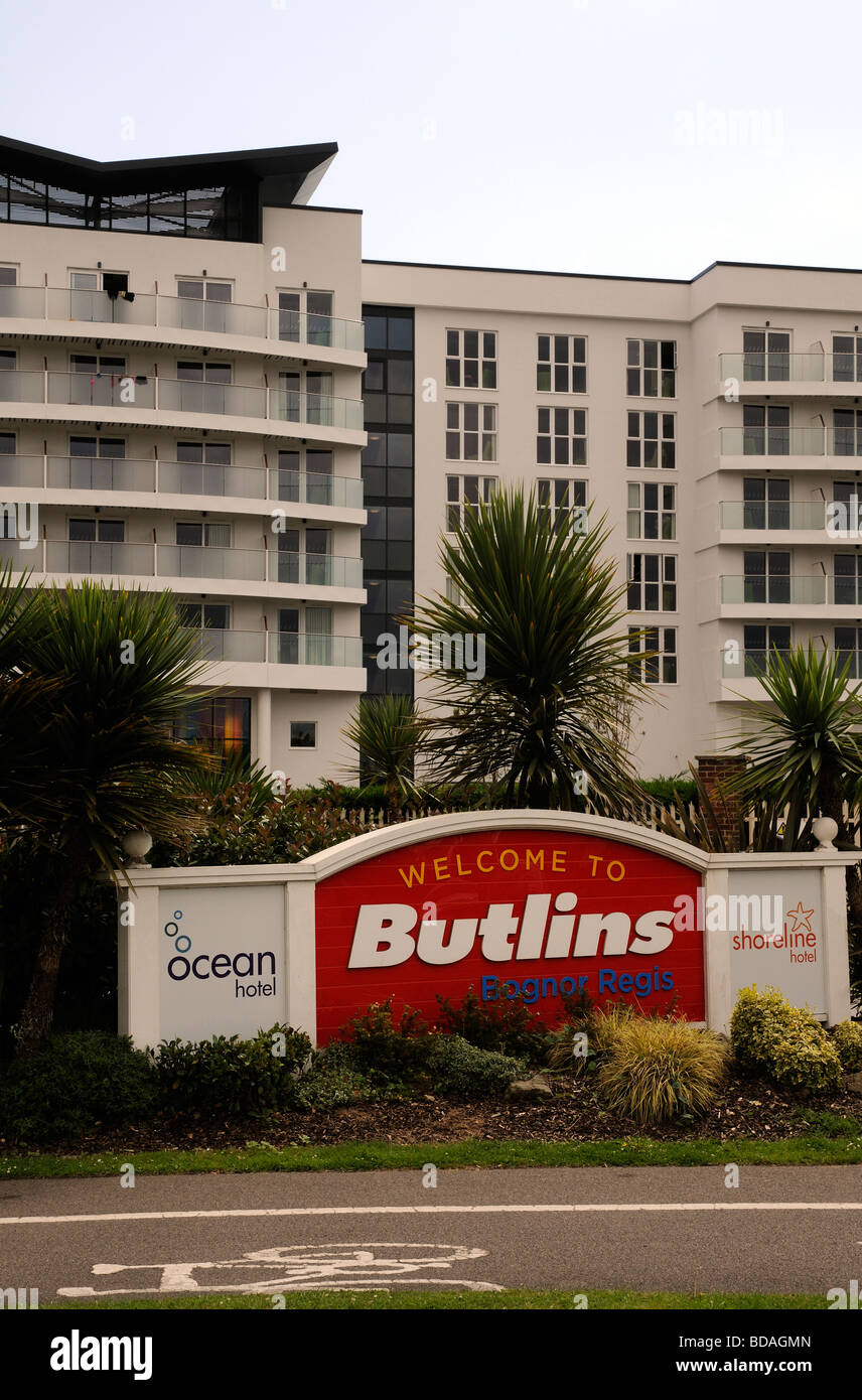 Butlins The Ocean Hotel at Bognor Regis english seaside resort West ...