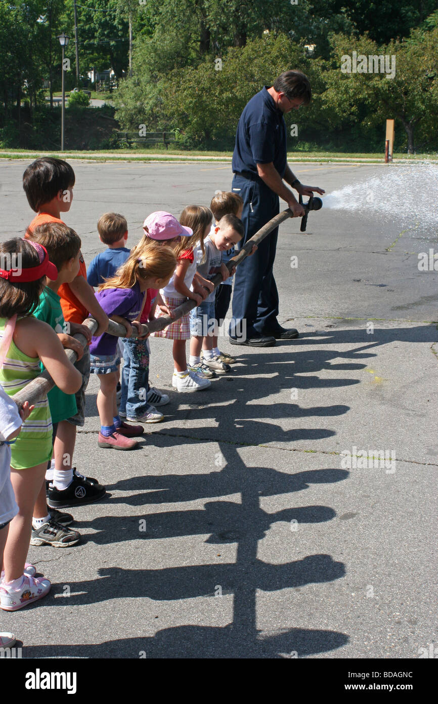 School fire drill hi-res stock photography and images - Alamy