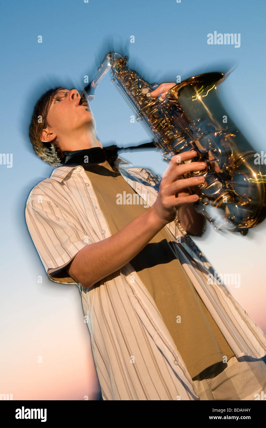 Jazz sax hi-res stock photography and images - Alamy