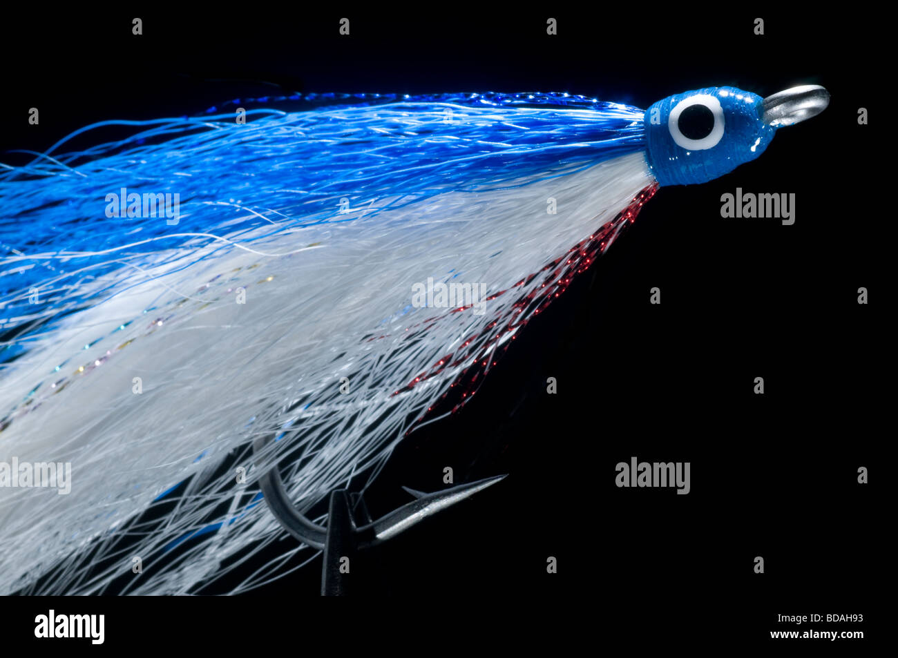 Salt water fly fishing lure Stock Photo - Alamy