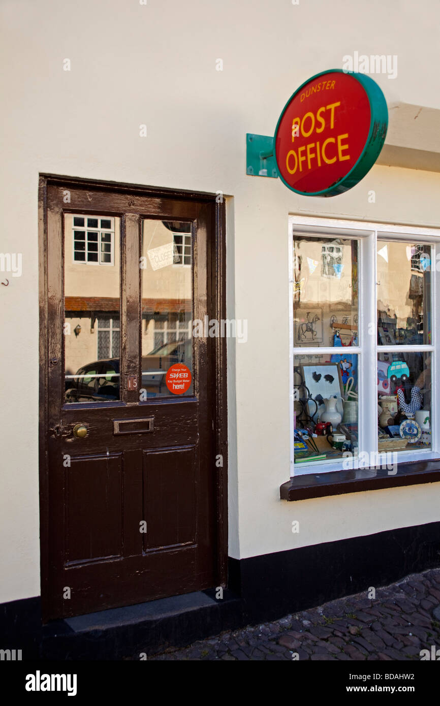 Dunster post office Stock Photo - Alamy