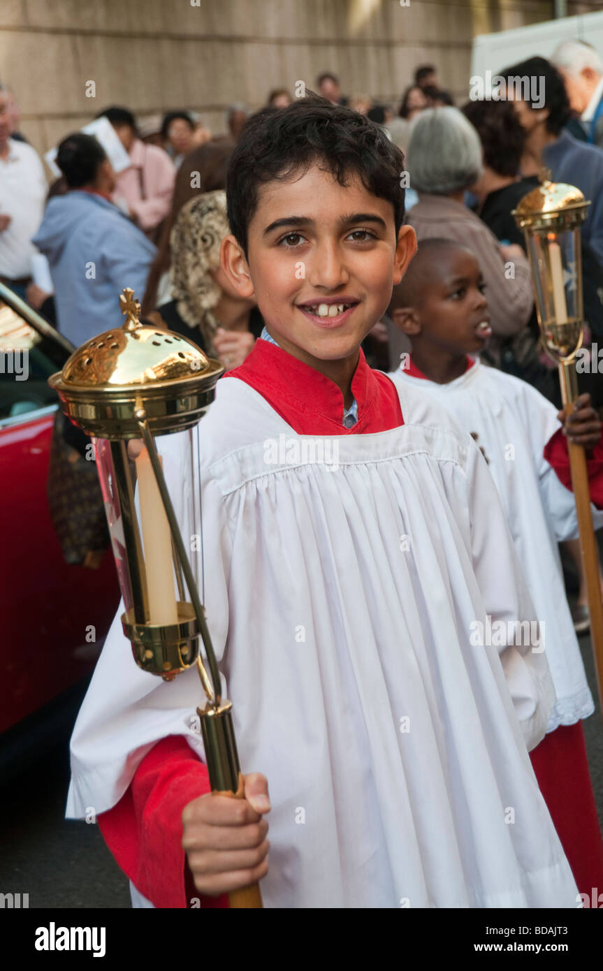 Altar boy with lamp, Rosary Crusade of Reparation, Westminster ...