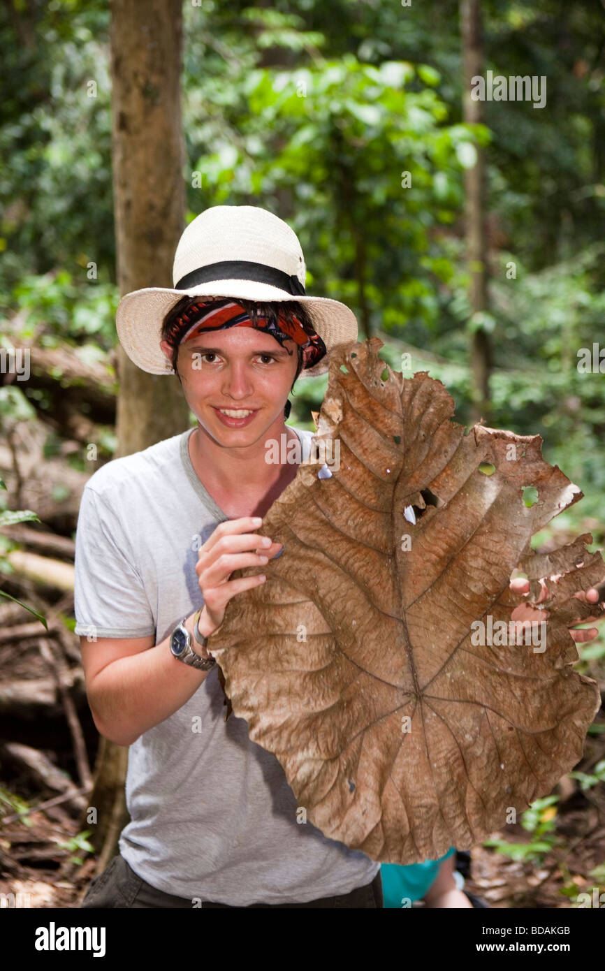 Indonesia Sulawesi Operation Wallacea sixth form student holding huge ...