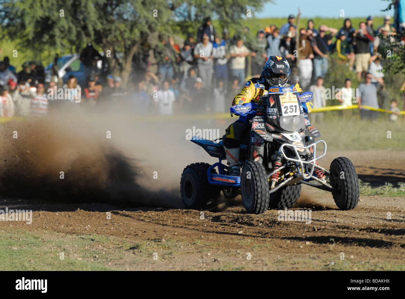 Quad at Rally Dakar Argentina Chile 2009 Stock Photo - Alamy