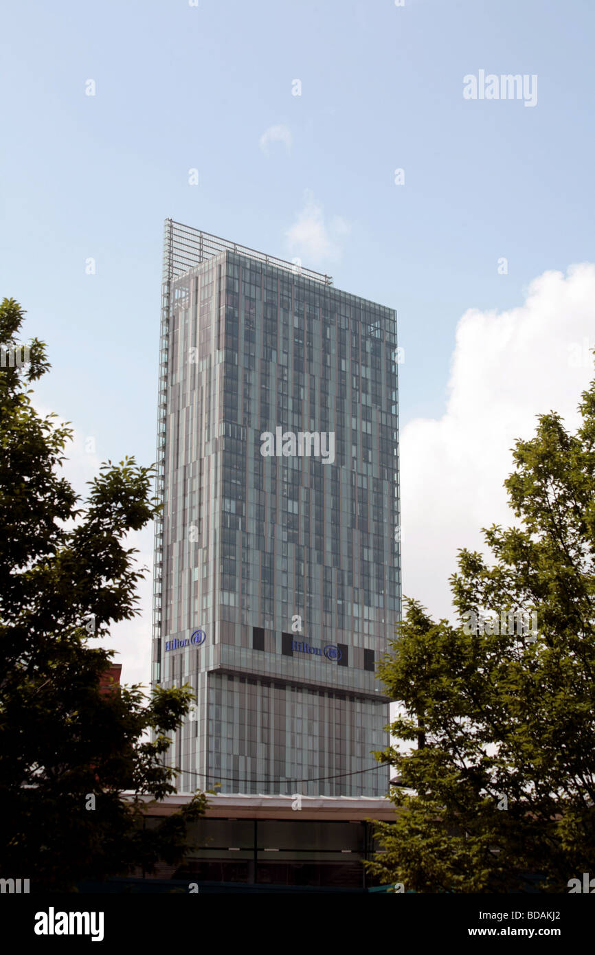 The Beetham Tower and Hilton Hotel Deansgate Manchester England Stock ...