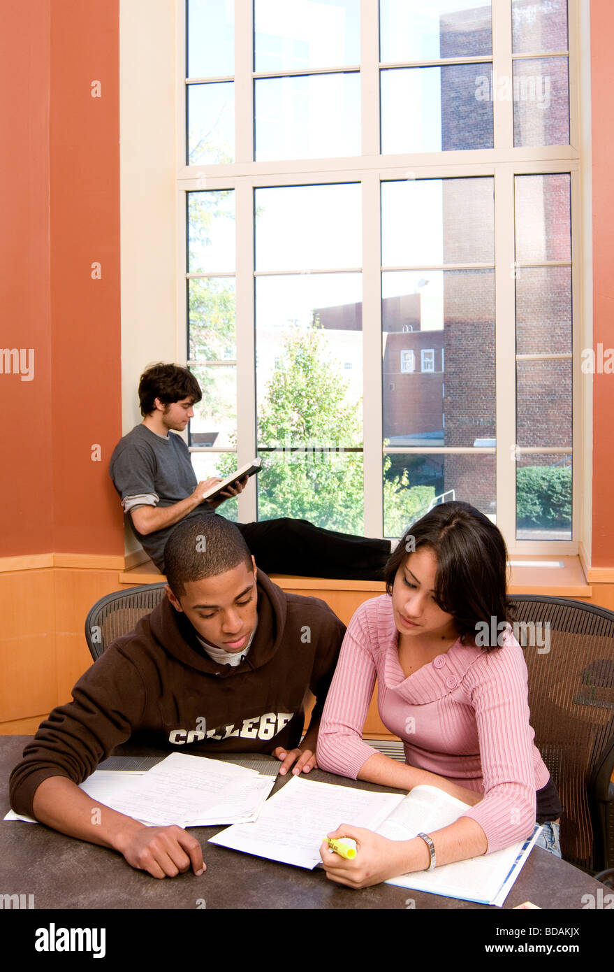 One teen girl and two teen boys hi-res stock photography and images - Alamy