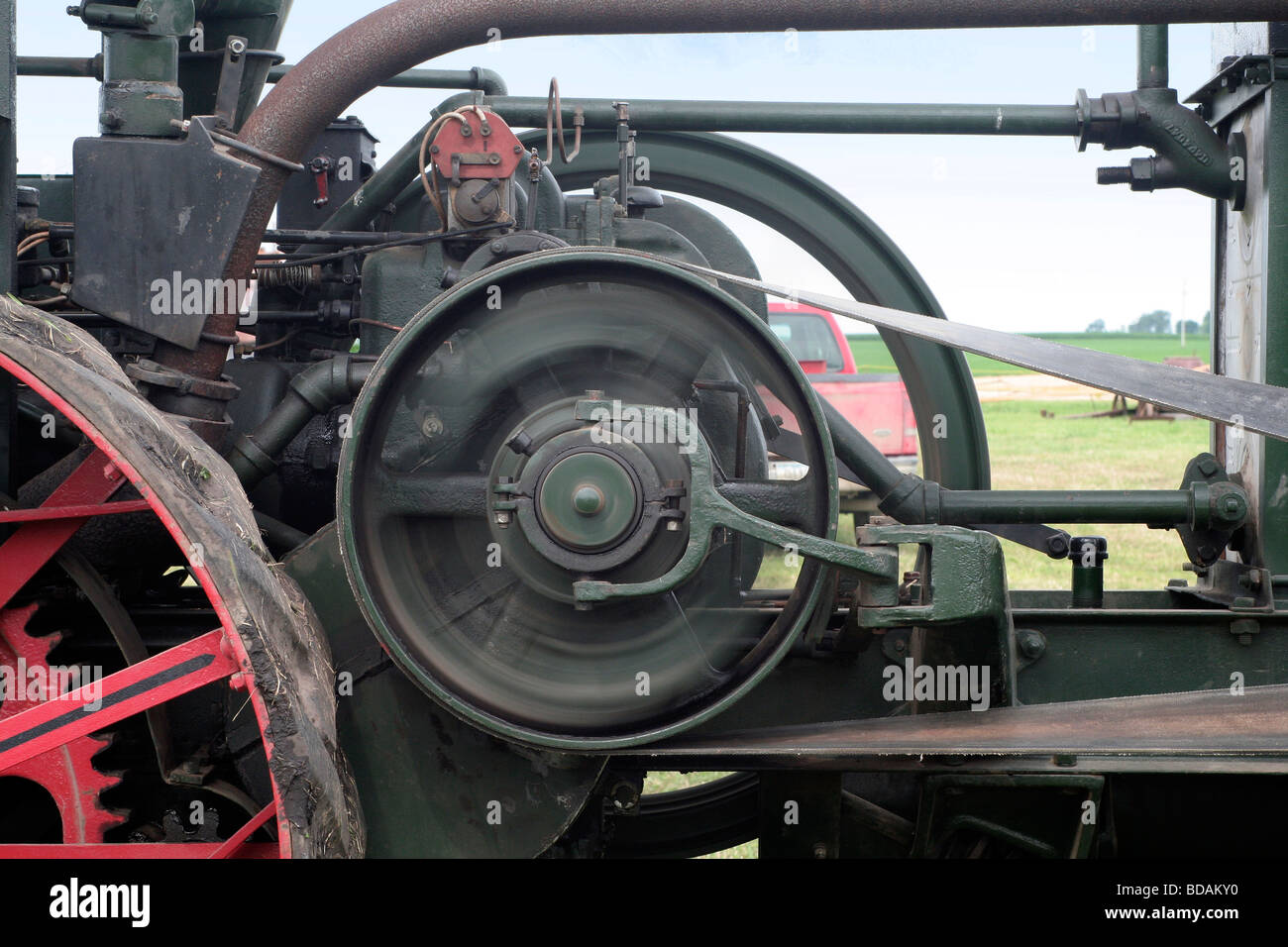 Early farm tractor engine Stock Photo - Alamy