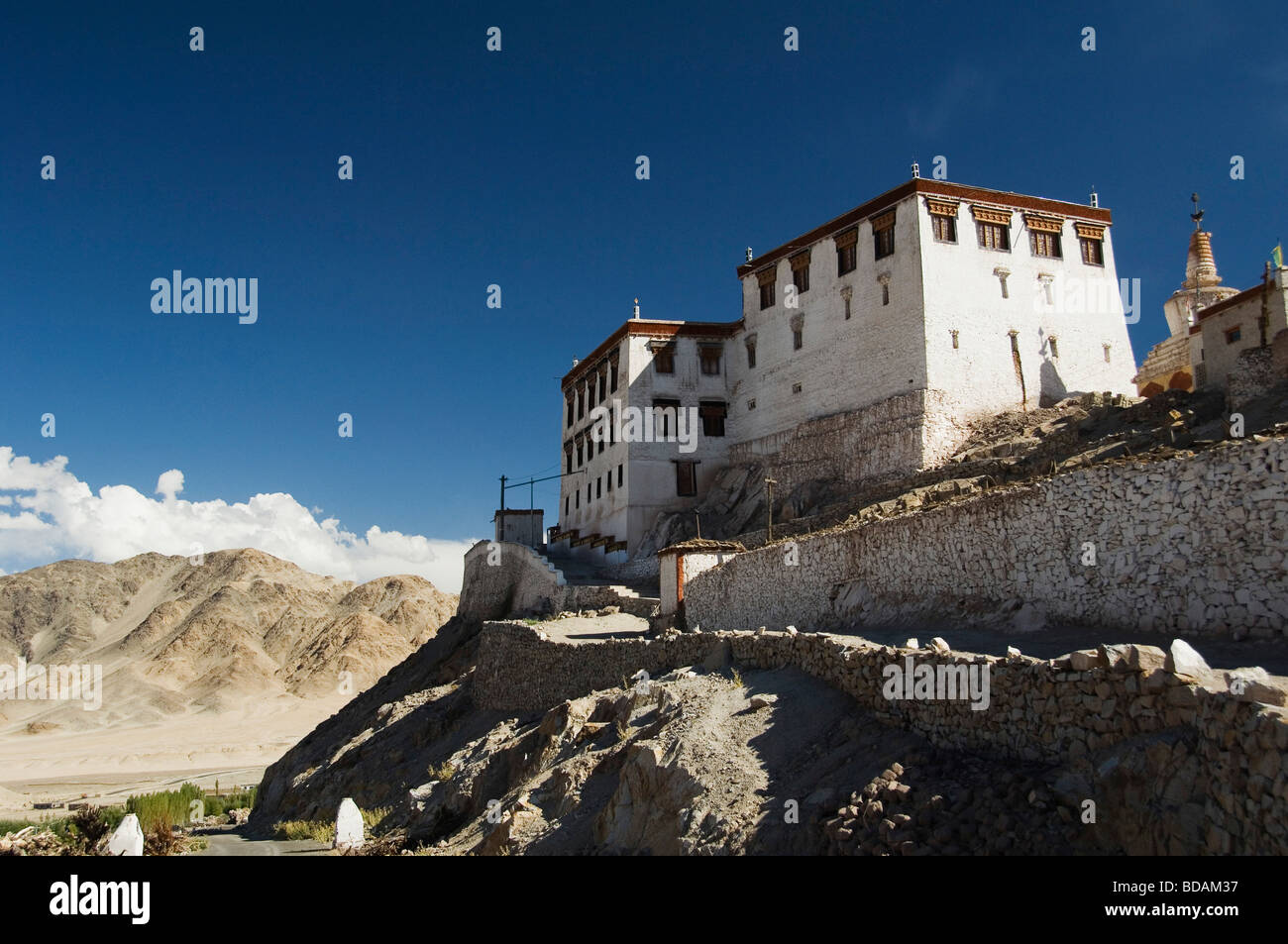 Monastery on a hill, Stakna Monastery, Ladakh, Jammu and Kashmir, India ...