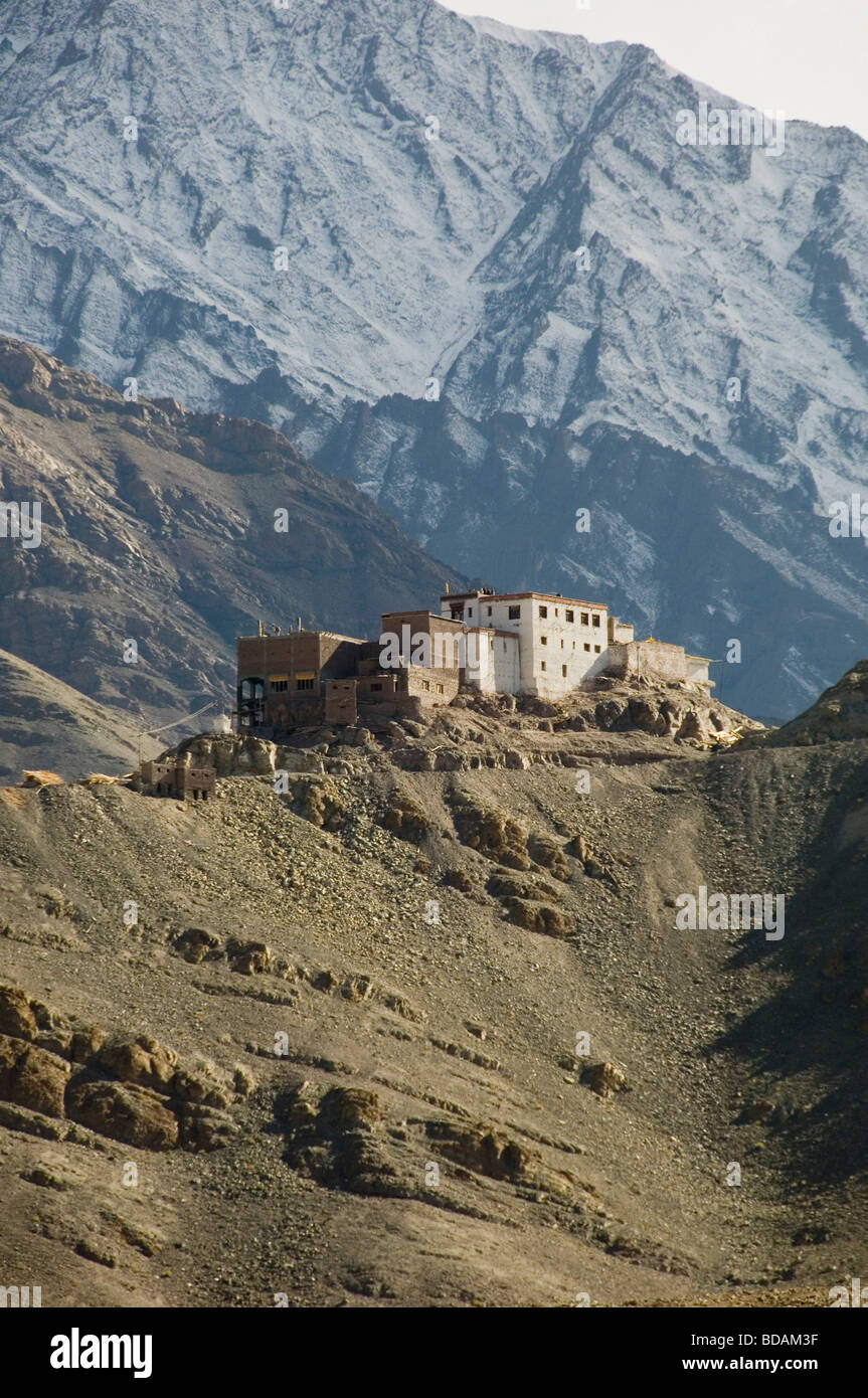Monastery on a hill, Matho Monastery, Ladakh, Jammu and Kashmir, India ...