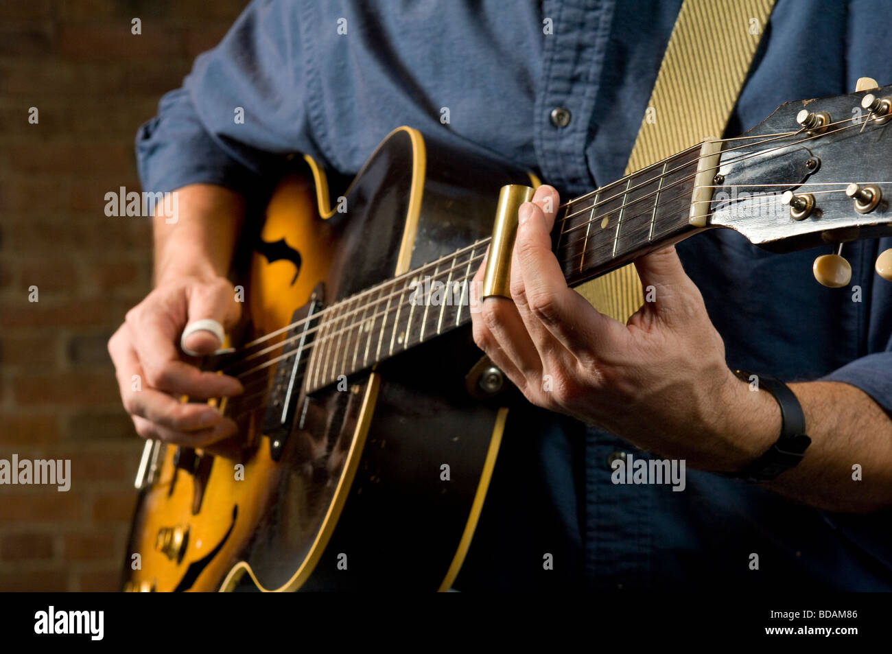 Man playing guitar Stock Photo - Alamy