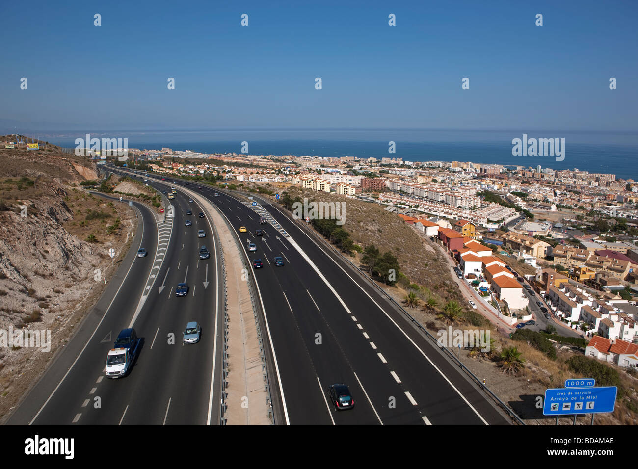 Spanish motorway coast hi-res stock photography and images - Alamy