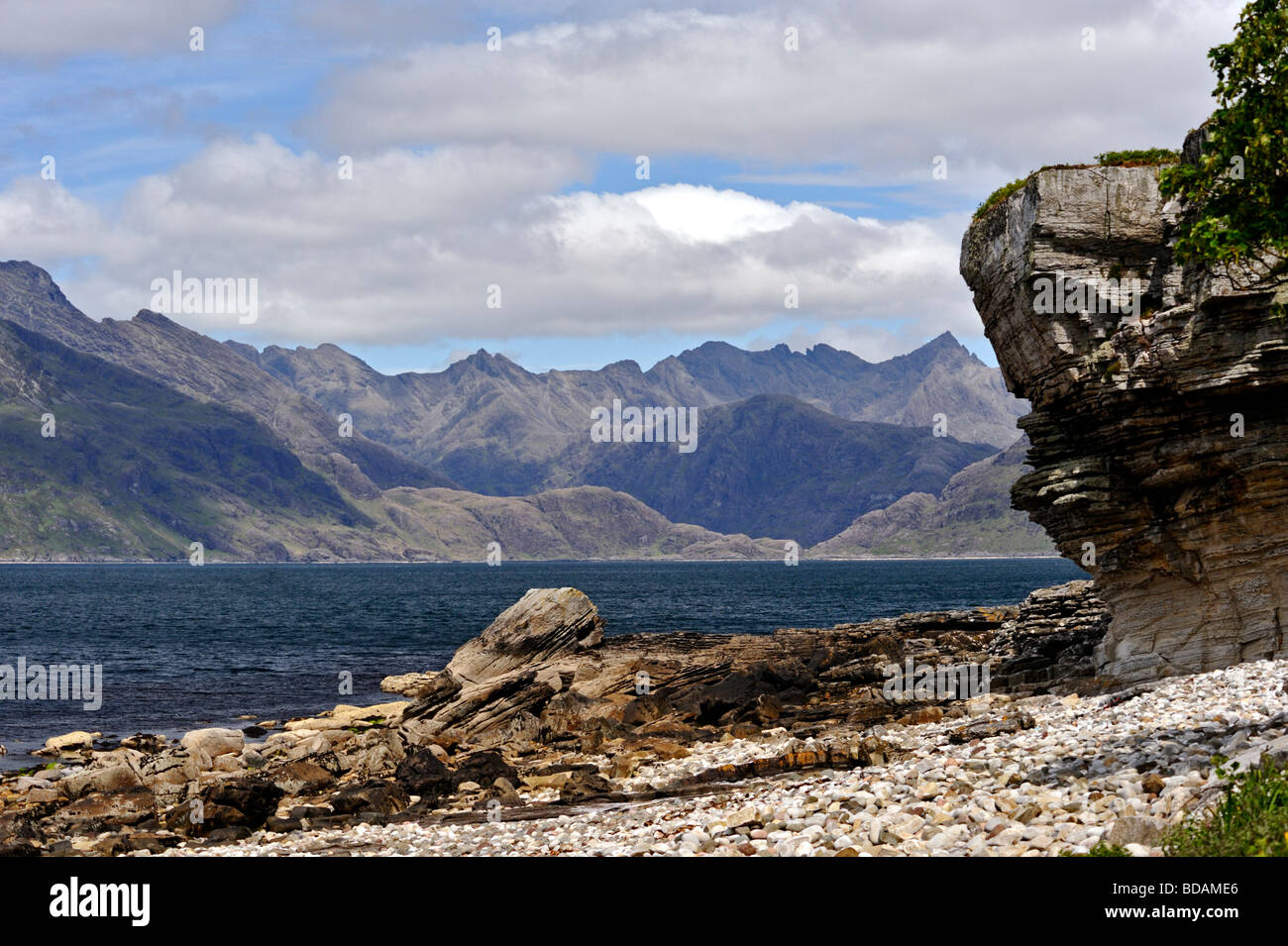The Black Cuillin from Elgol, Strathaird, Isle of Skye, Inner Hebrides ...