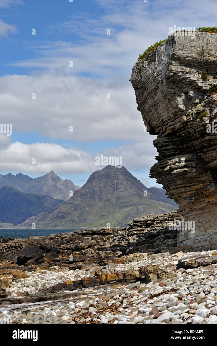 The Black Cuillin from Elgol, Strathaird, Isle of Skye, Inner Hebrides ...