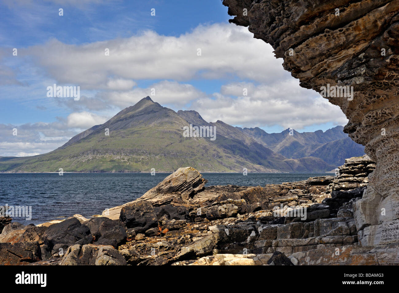 The Black Cuillin from Elgol, Strathaird, Isle of Skye, Inner Hebrides ...
