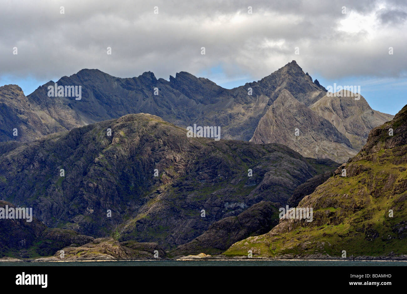 The Black Cuillin from Elgol, Strathaird, Isle of Skye, Inner Hebrides ...
