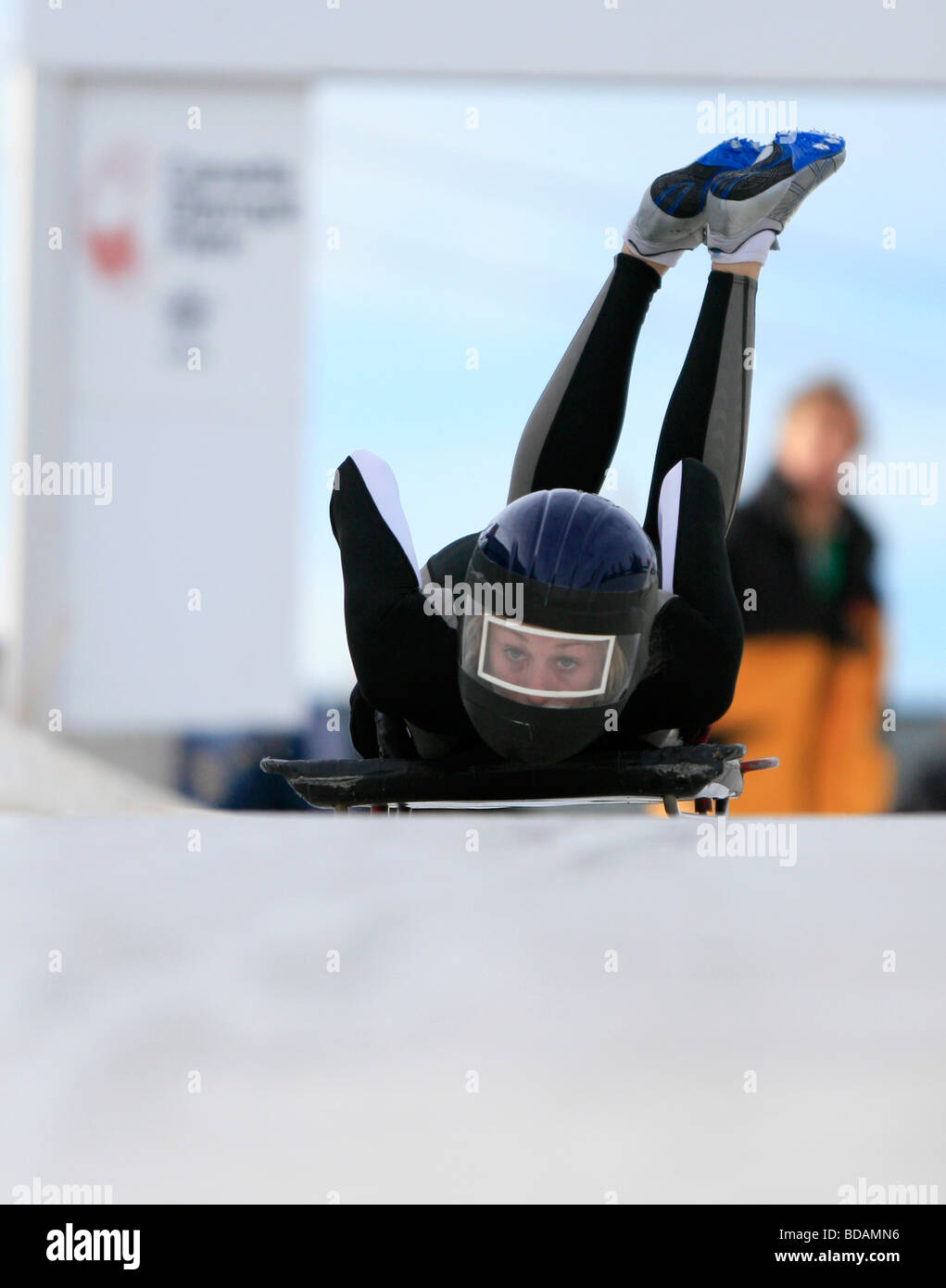 Vancouver olympic skeleton track hi-res stock photography and images ...