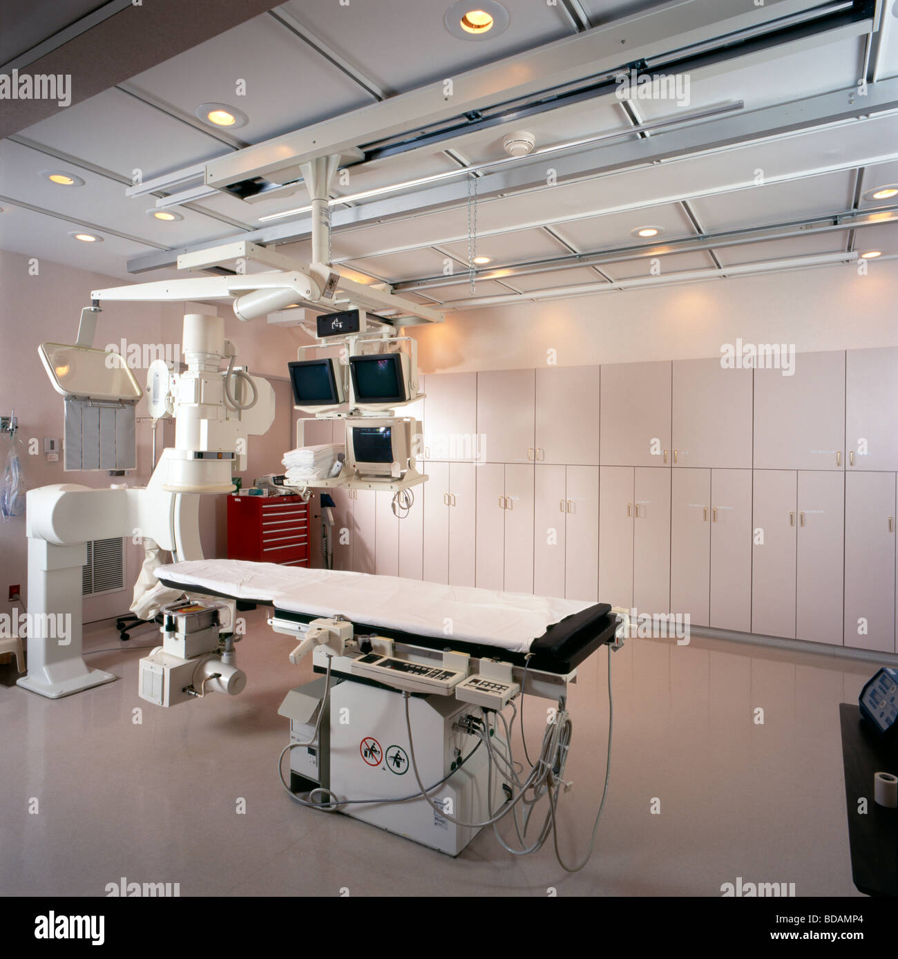 High technology examination room in the surgical suite of a hospital ...