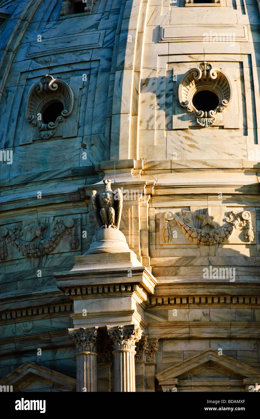 Detail of the Minnesota State capitol building dome Stock Photo - Alamy