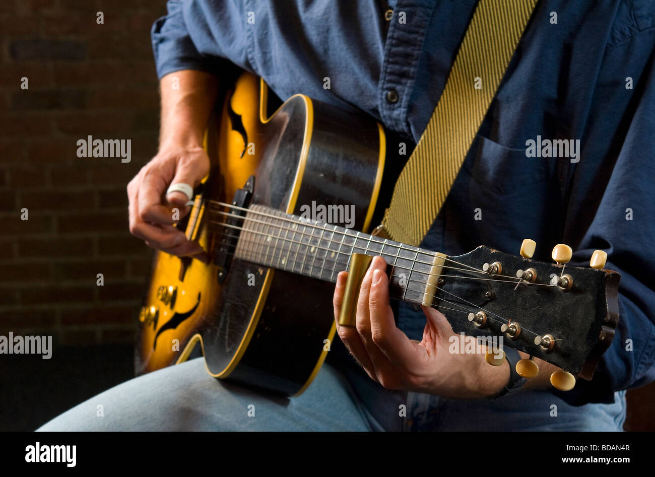 Man playing guitar Stock Photo - Alamy