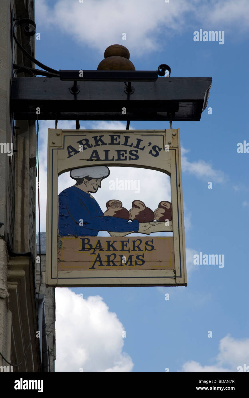 The Bakers Arms Public House pub sign Swindon Wiltshire UK Stock Photo ...