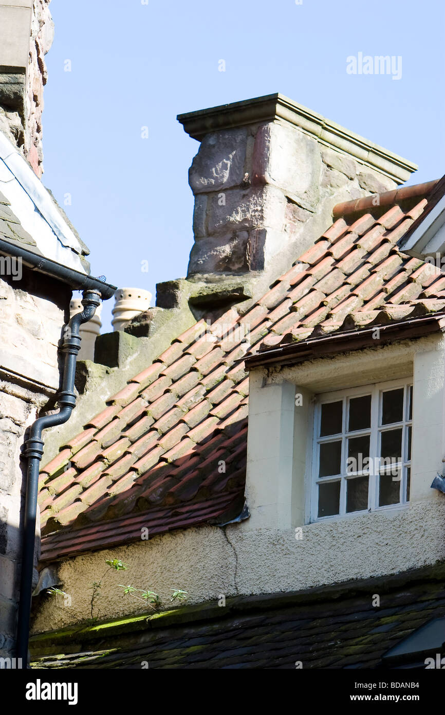 An Image of a medieval window with original glass panes in the house of ...