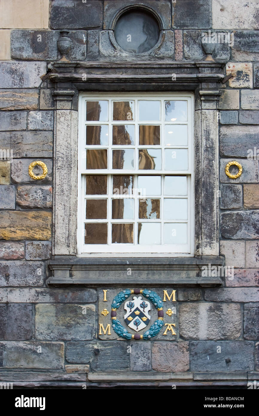 An Image of a medieval window with original glass panes in the house of ...
