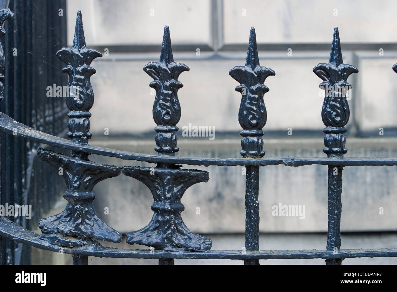Georgian iron railings hi-res stock photography and images - Alamy