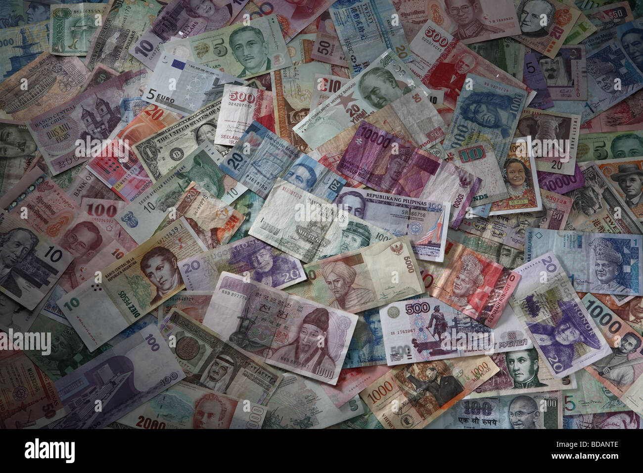 International money collage hi-res stock photography and images - Alamy