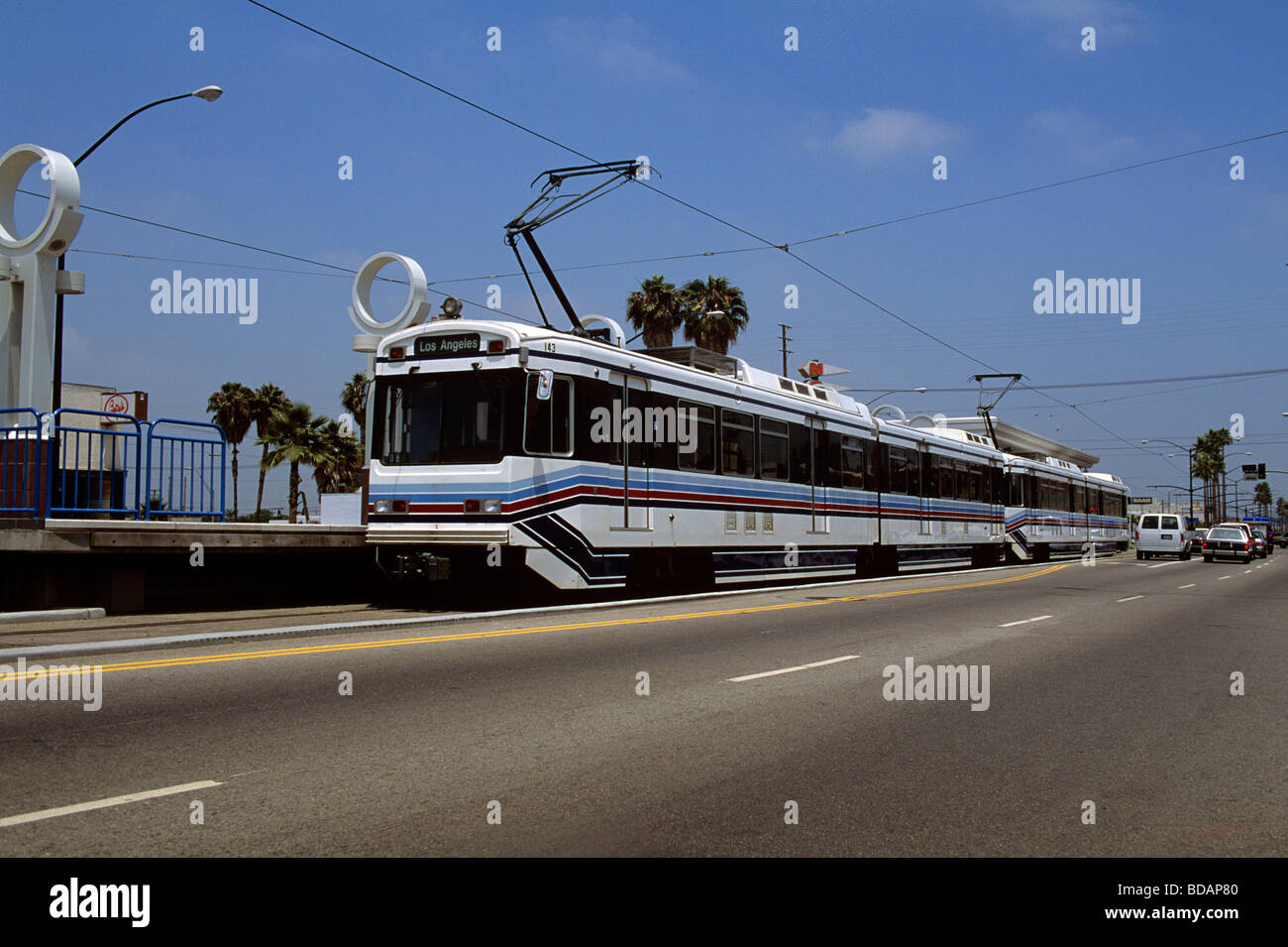 Metro Rail streetcar Stock Photo - Alamy
