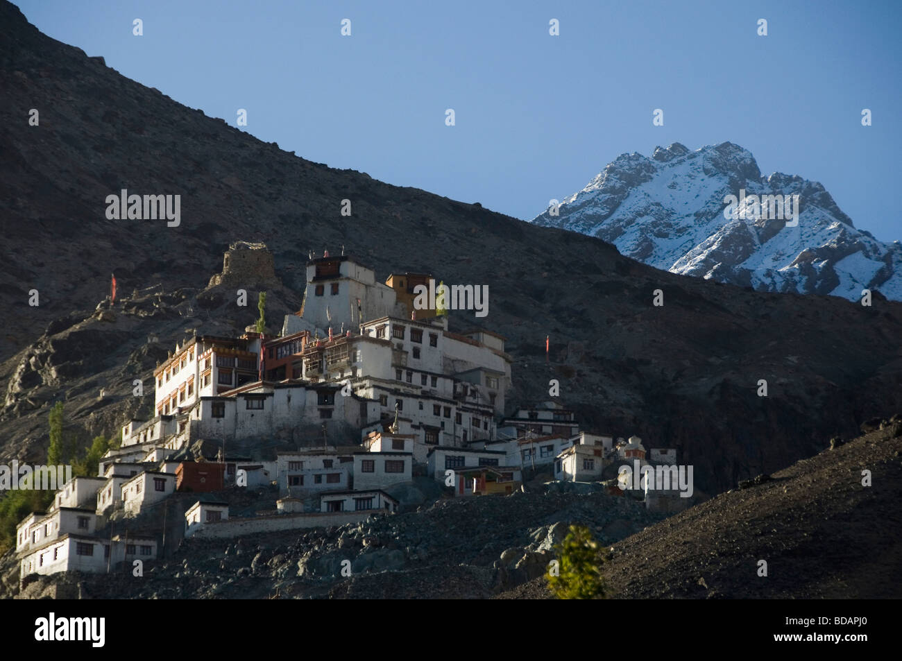 Low angle view of a monastery, Diskit Monastery, Nubra Valley, Ladakh ...