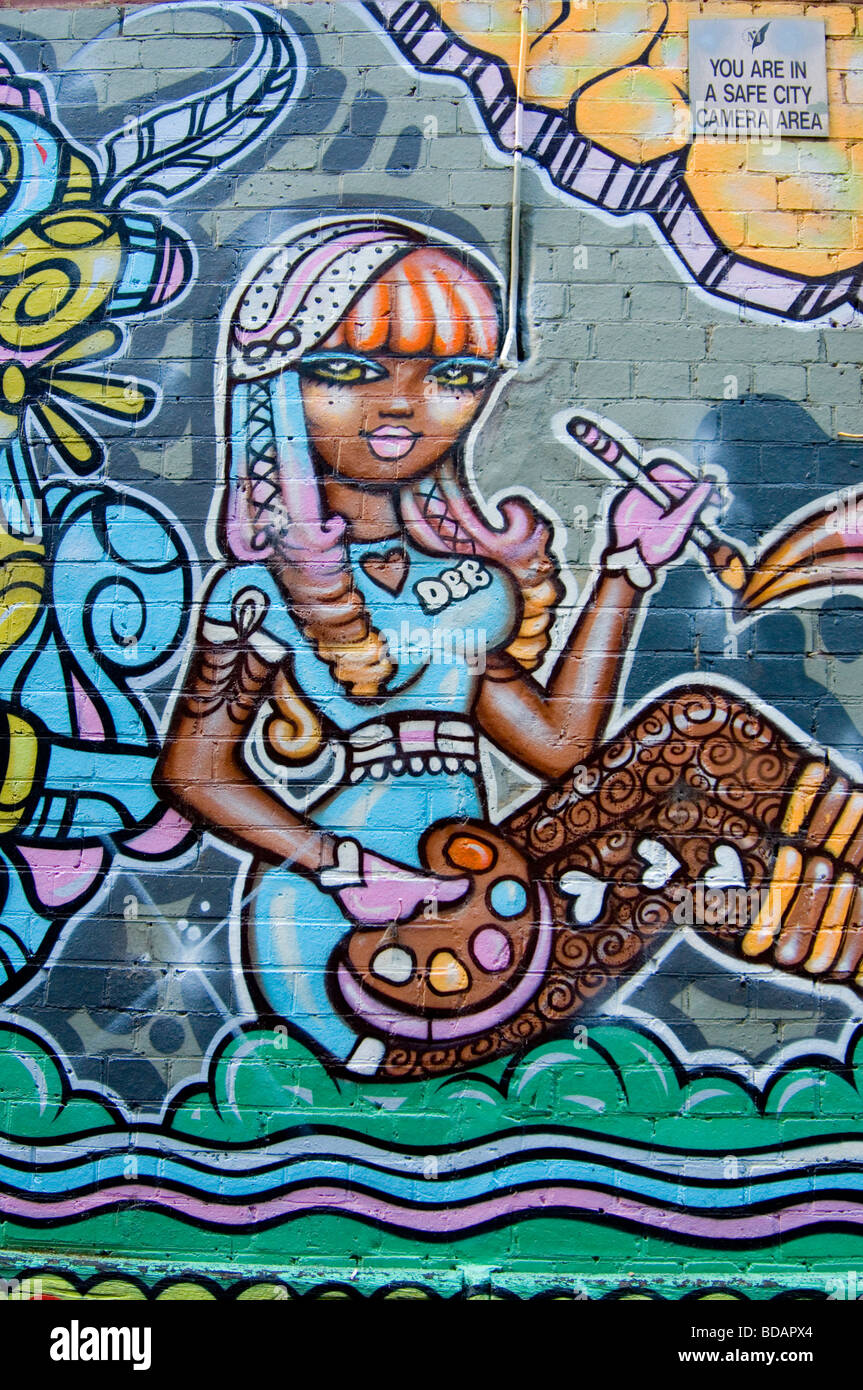 Graffiti laneway hi-res stock photography and images - Alamy