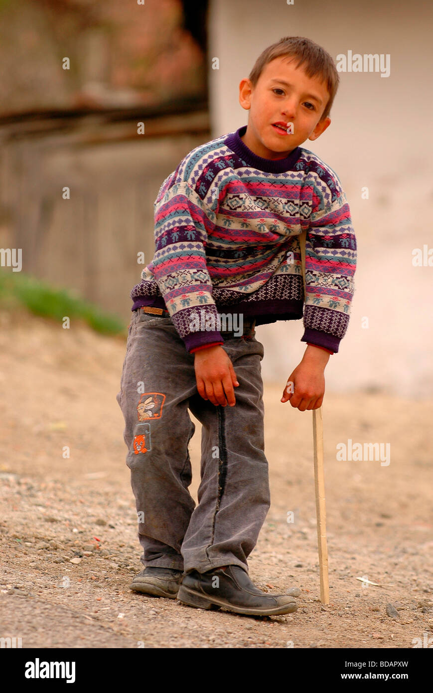 portrait of turkish child in Ankara street Stock Photo - Alamy