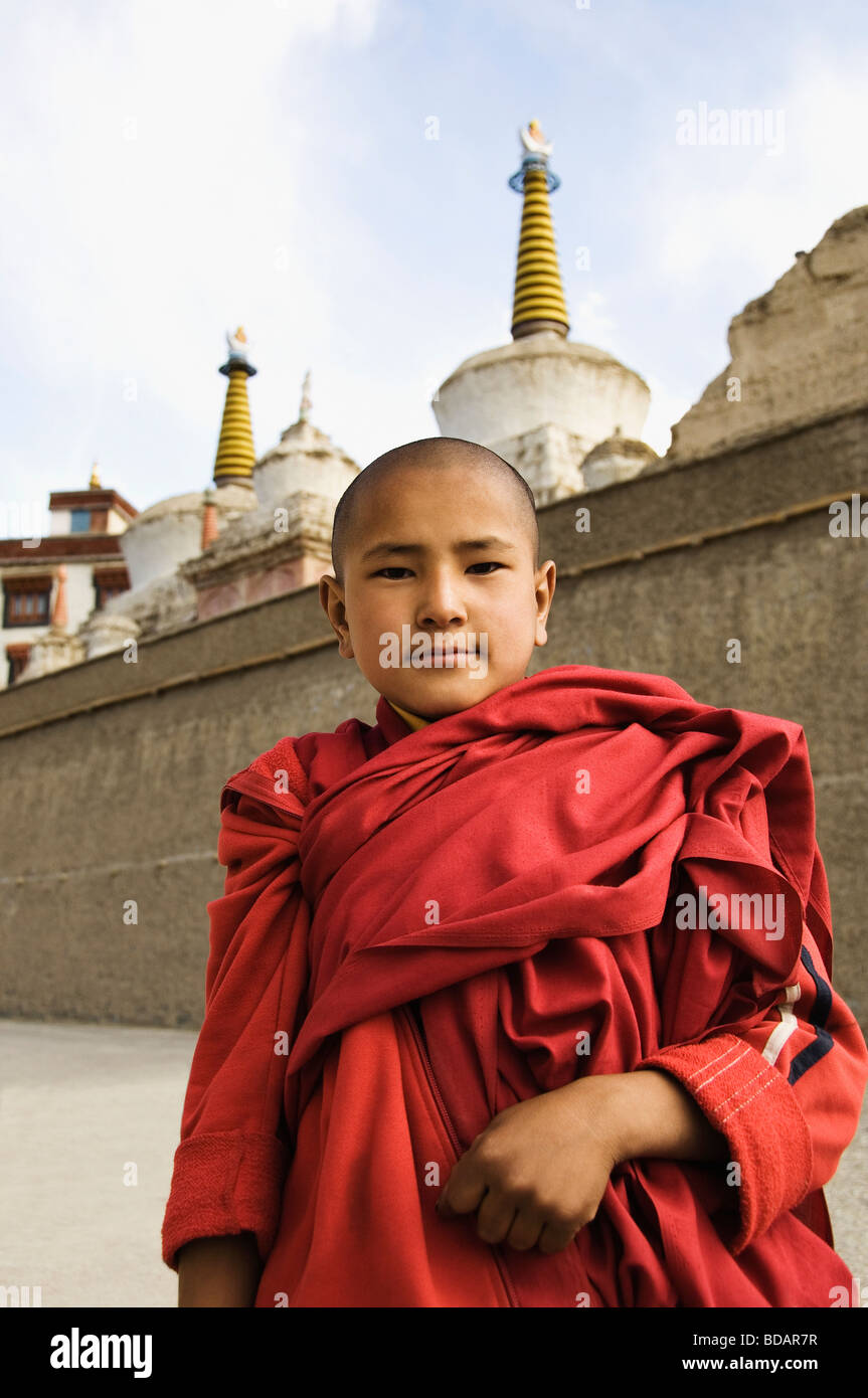 Child monk standing in monastery hi-res stock photography and images ...