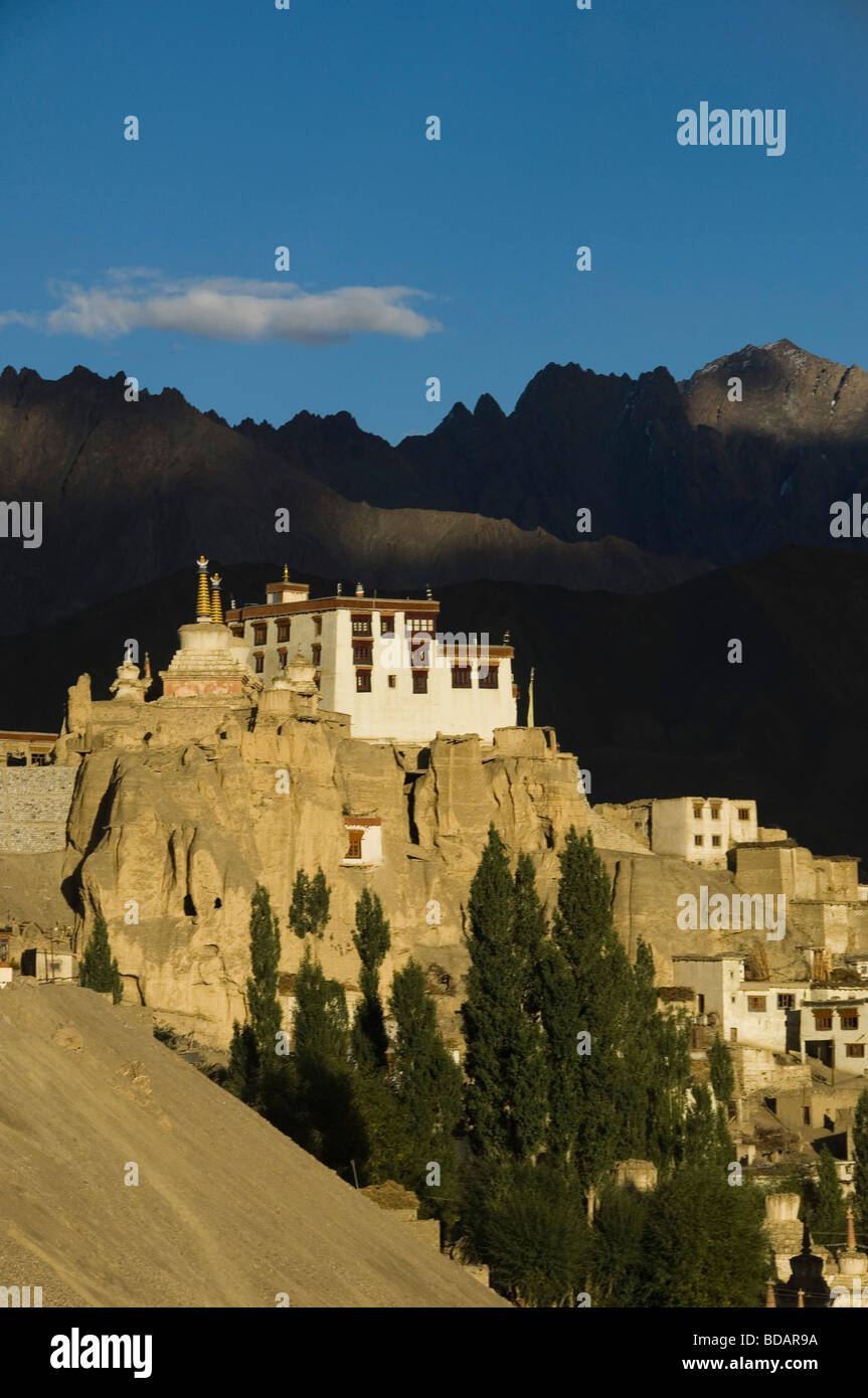 Monastery on a mountain, Lamayuru Monastery, Ladakh, Jammu and Kashmir ...