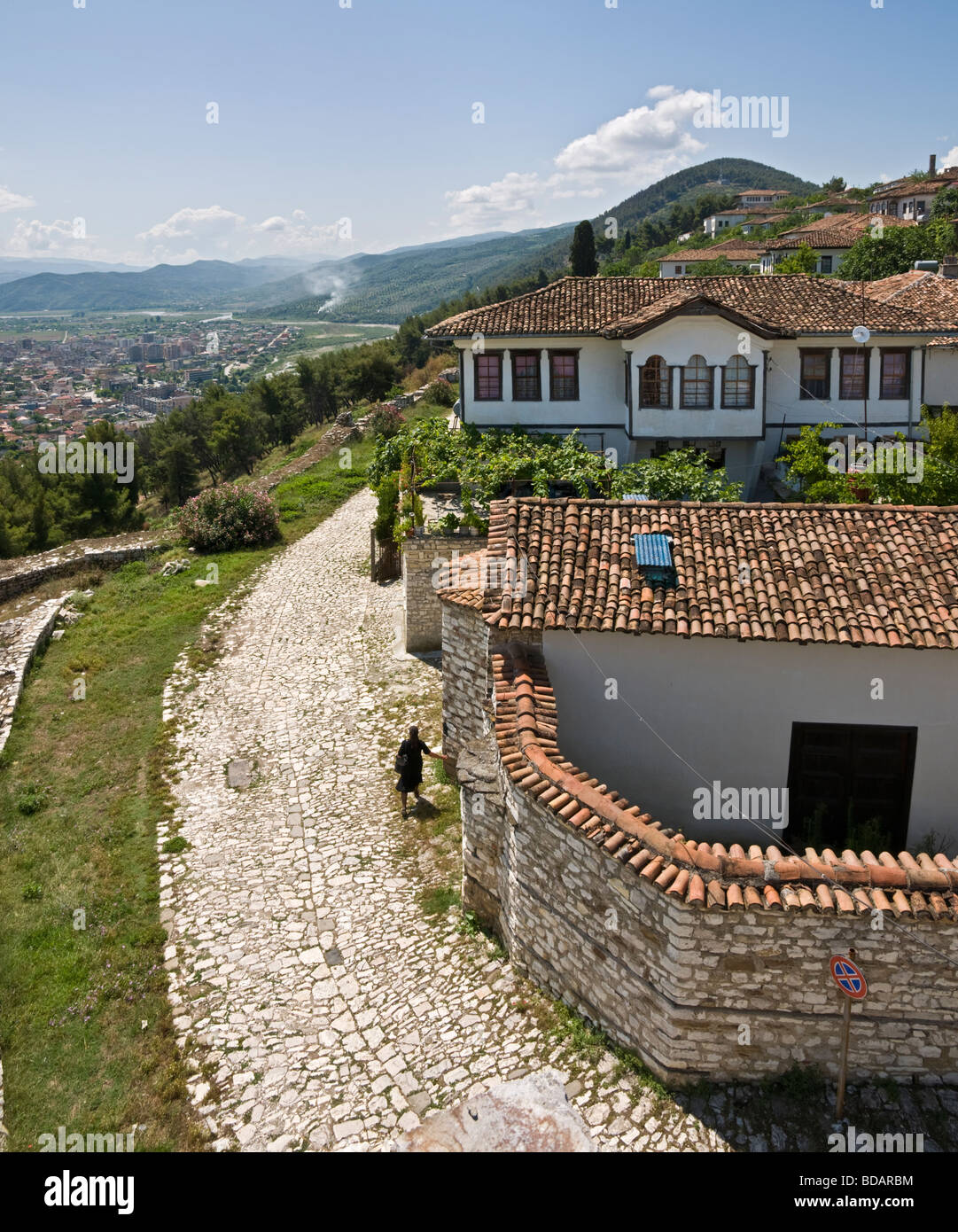 Looking across the citadel with its ottoman period houses above the old ...