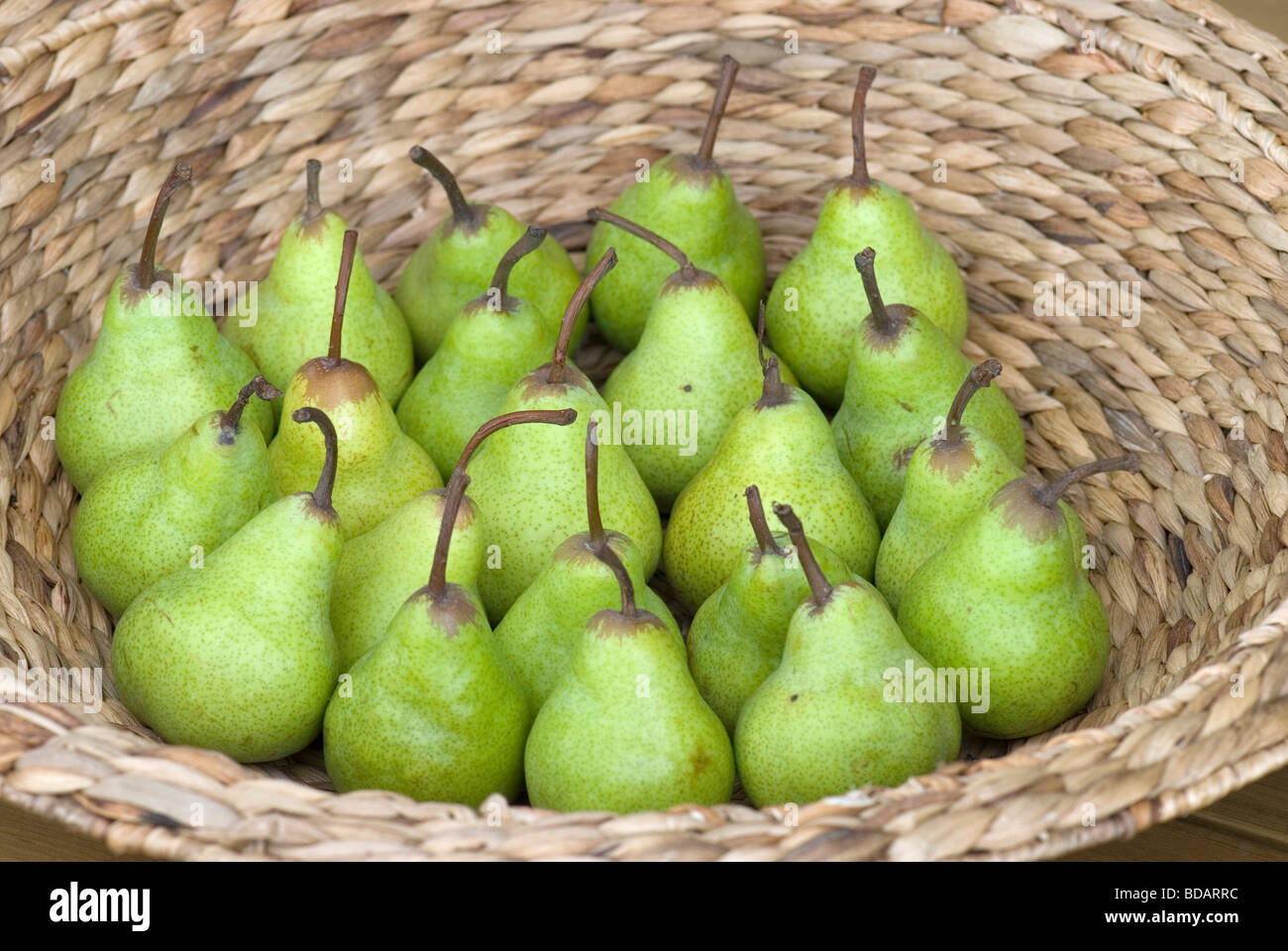 Basket of Pears Stock Photo - Alamy