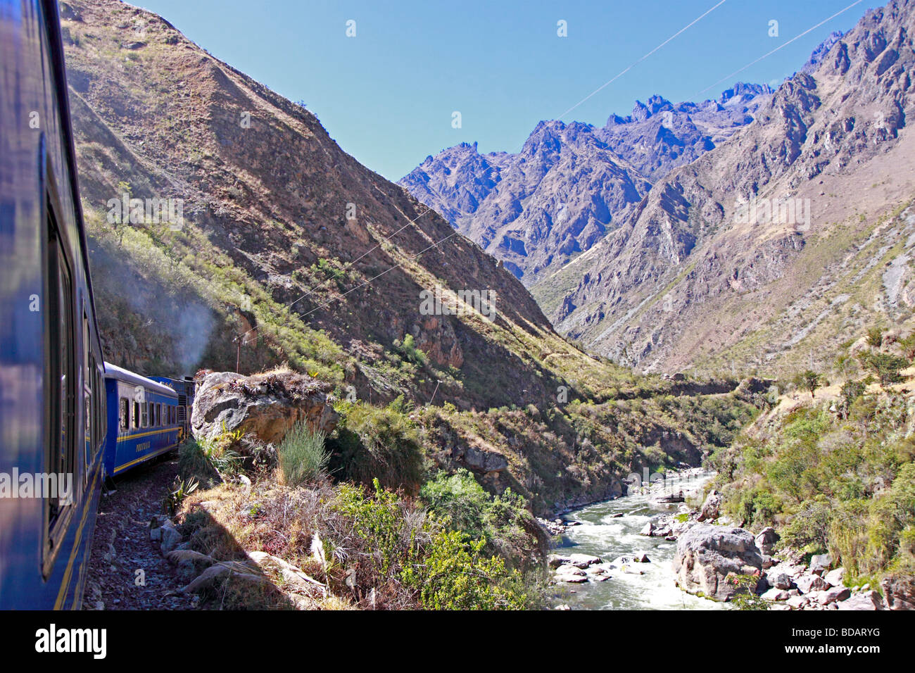Train ride through andes mountains hi-res stock photography and images ...