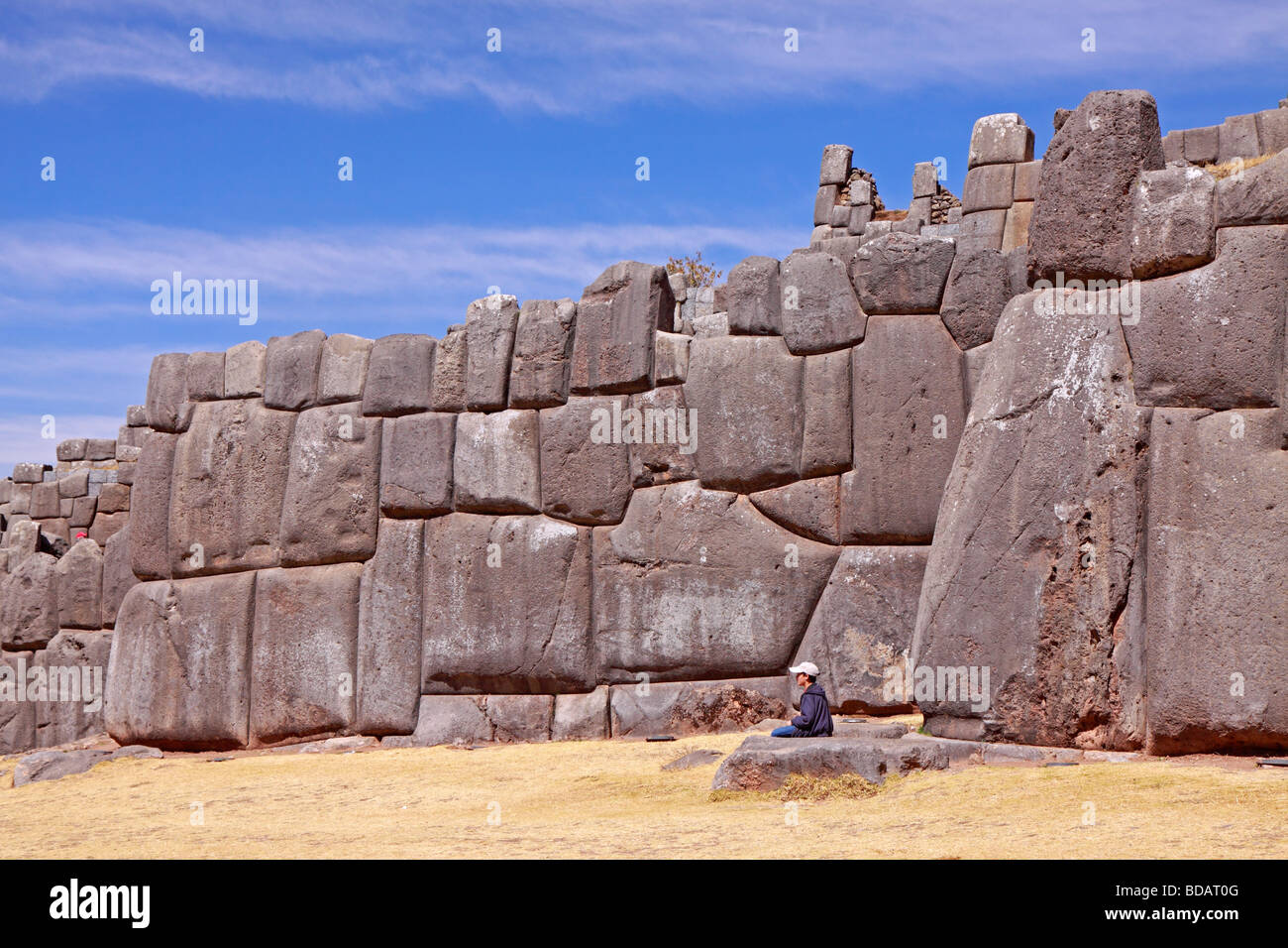 Inca Ruins at Sacsayhuaman, Cuzco, Peru, South America Stock Photo - Alamy