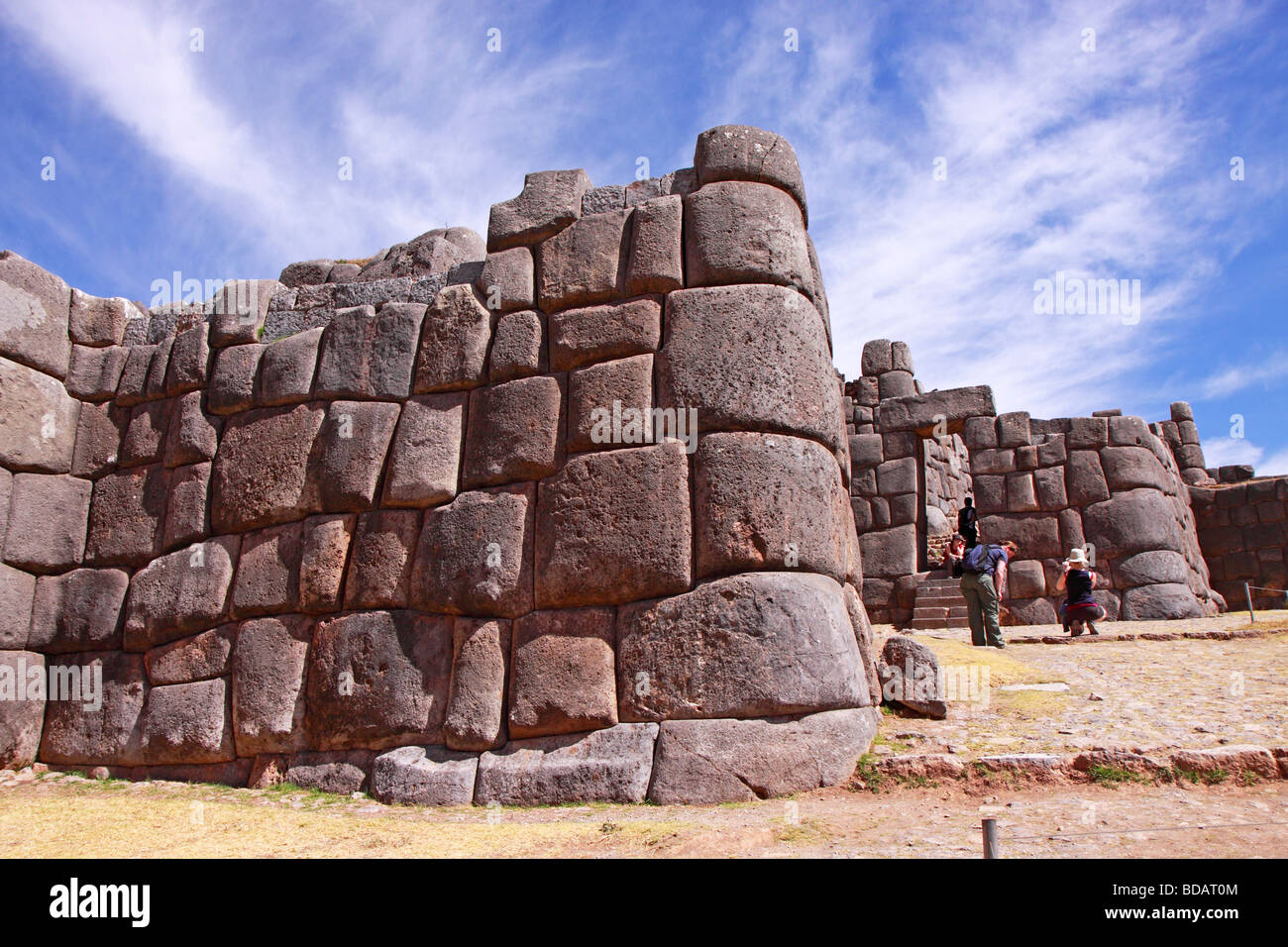 Inca Ruins at Sacsayhuaman, Cuzco, Peru, South America Stock Photo - Alamy