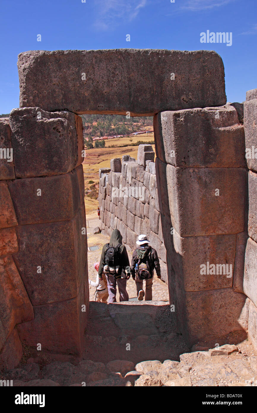 Inca Ruins at Sacsayhuaman, Cuzco, Peru, South America Stock Photo - Alamy