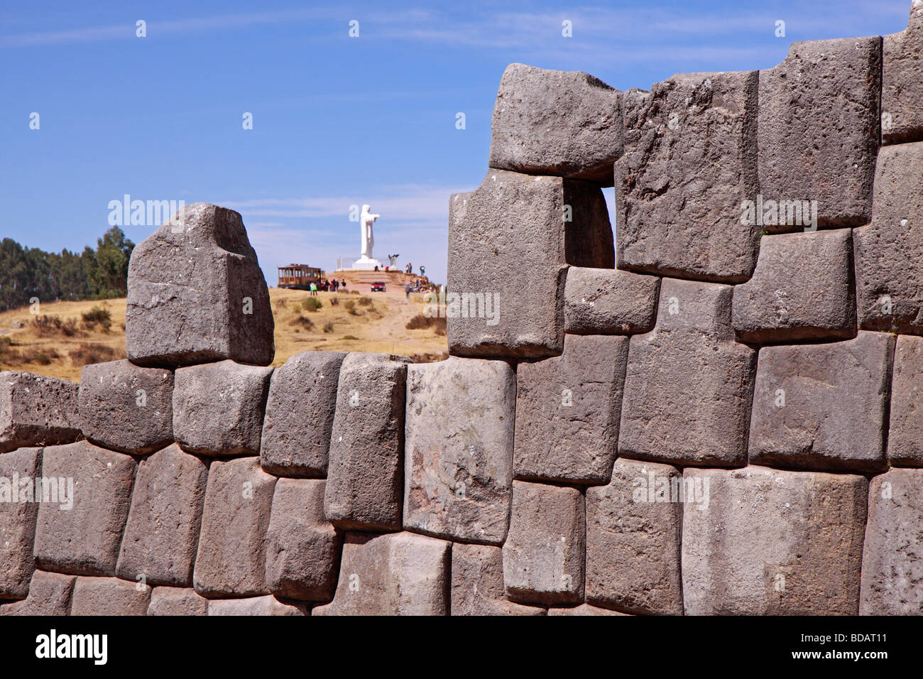 Inca Ruins at Sacsayhuaman, Cuzco, Peru, South America Stock Photo - Alamy