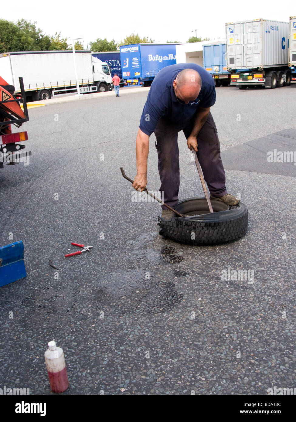 Lorry tyre hi-res stock photography and images - Alamy