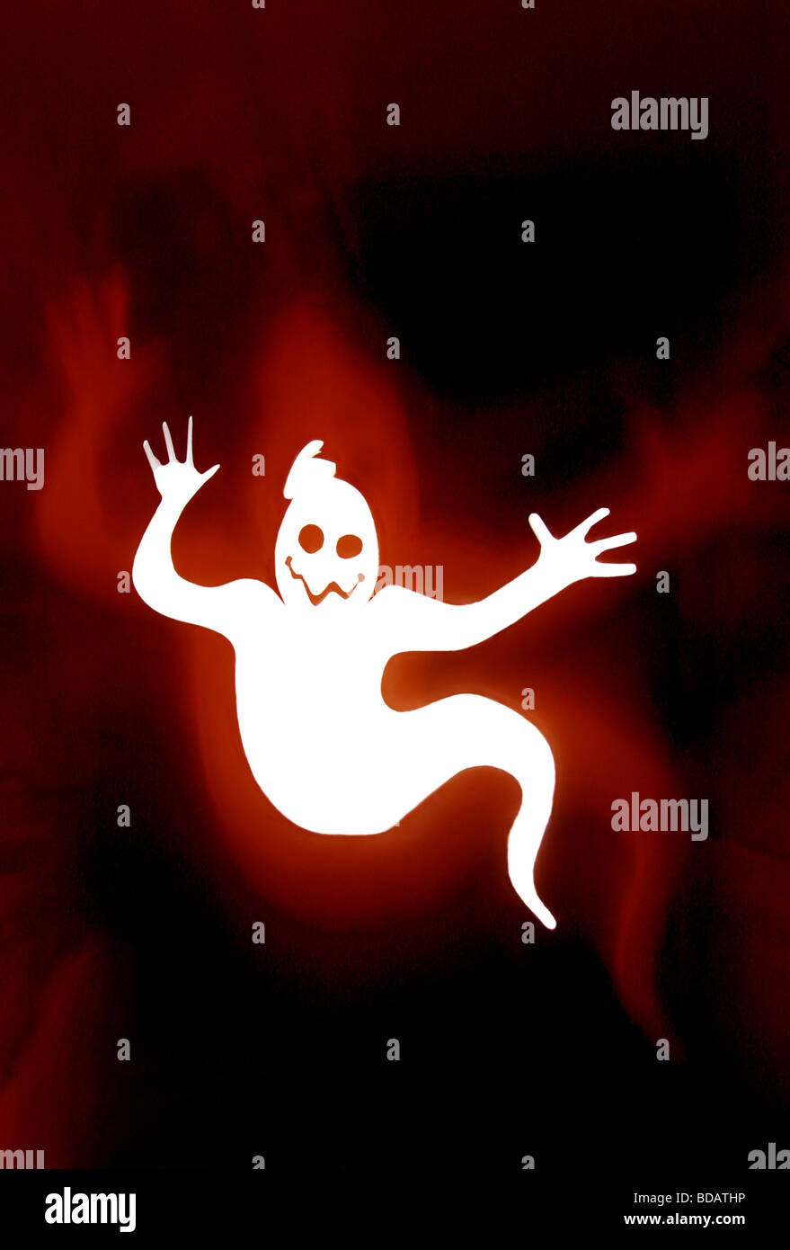 A scary glowing Halloween ghost Stock Photo - Alamy