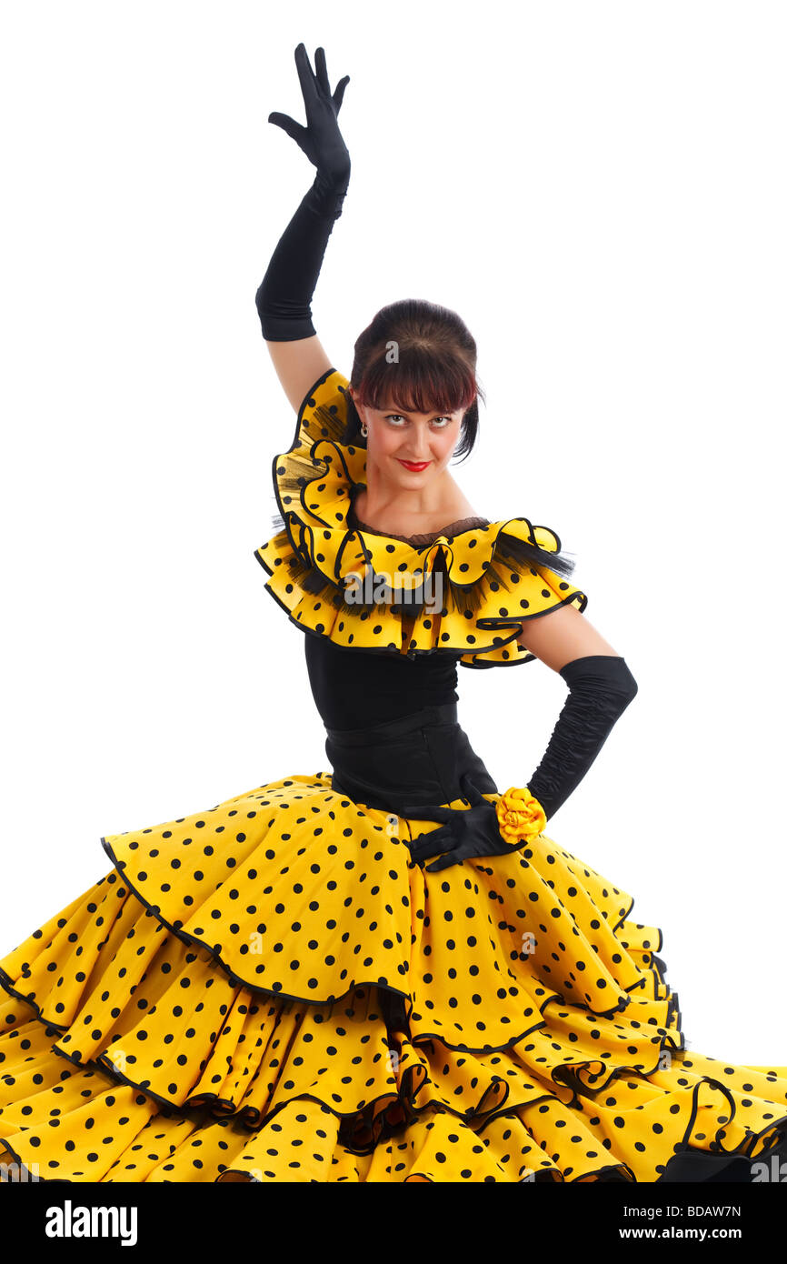 Beautiful flamenco dancer Dancing contest Stock Photo - Alamy