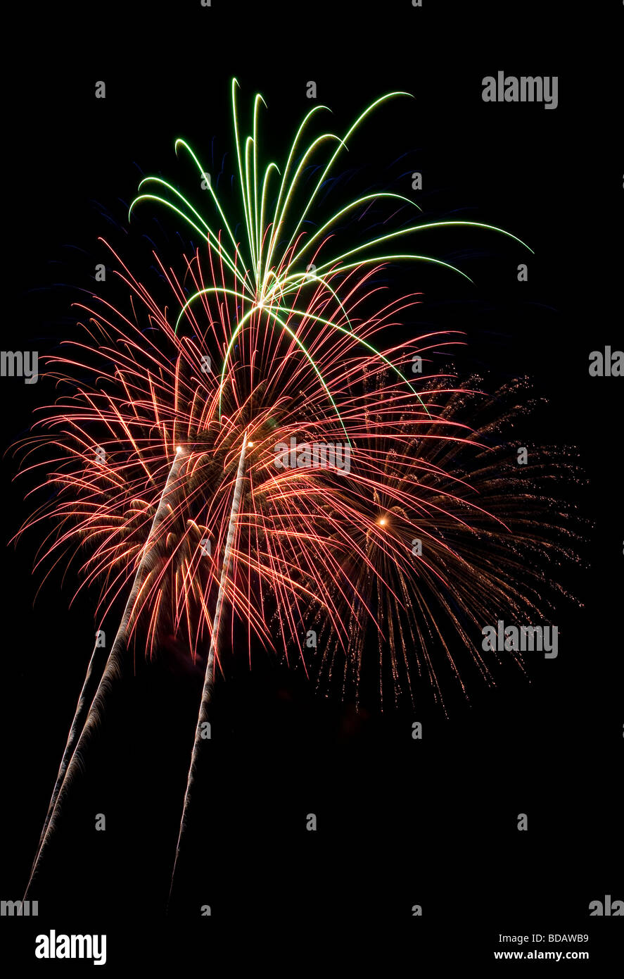 Beautiful fireworks fill night time hi-res stock photography and images ...