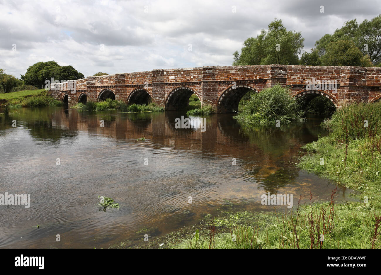White Mill bridge over the river Stour near Sturminster Marshall ...