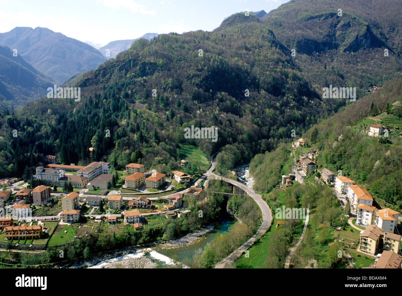View of Varallo Sesia Vercelli Italy Stock Photo - Alamy