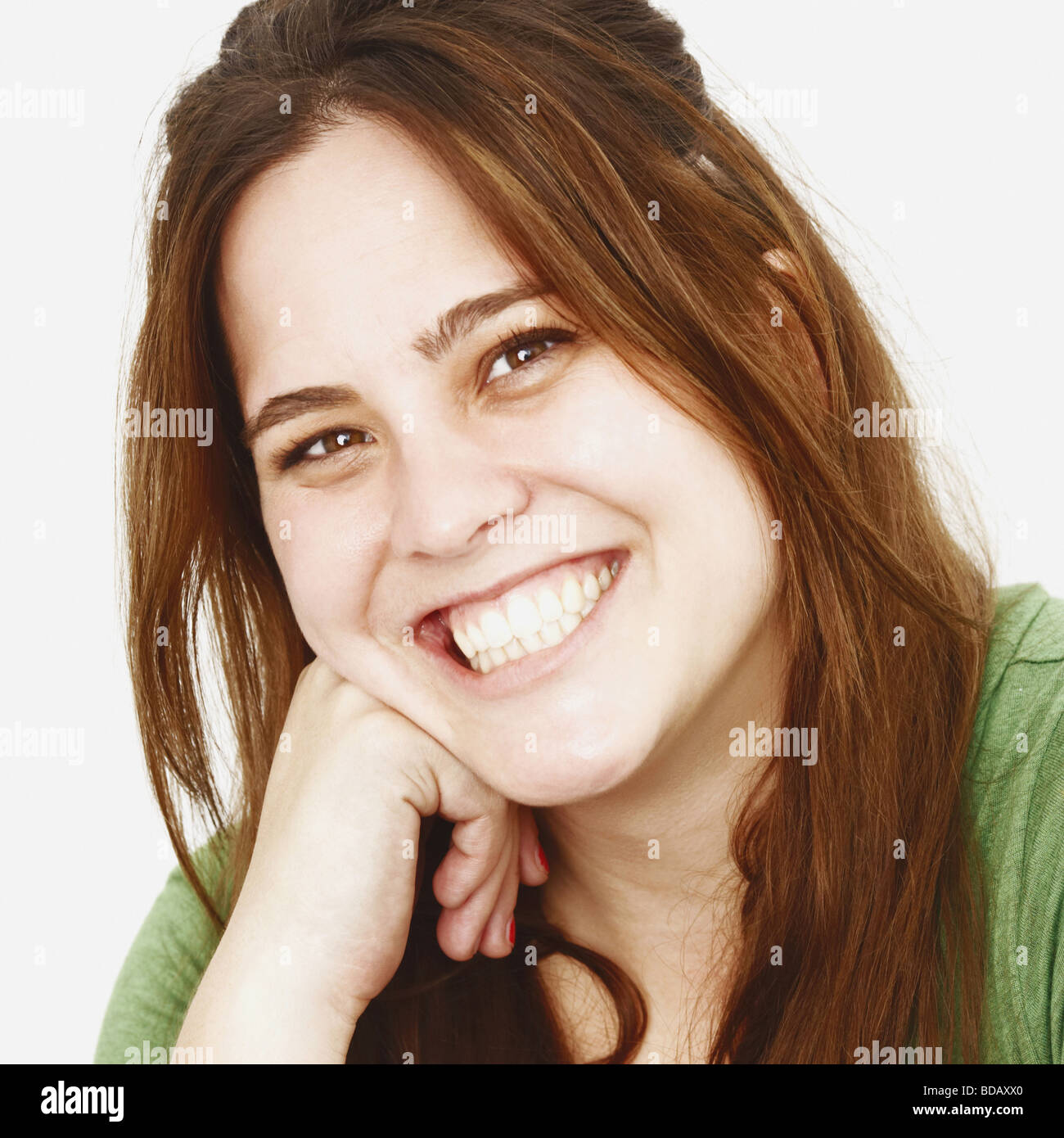 Mid adult woman posing hi-res stock photography and images - Alamy
