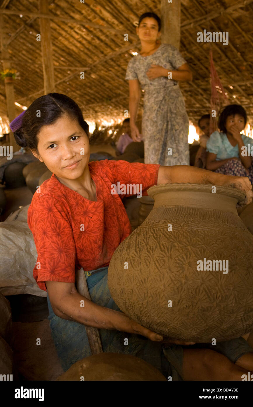 Pottery artisan in myanmar,Asia Stock Photo - Alamy