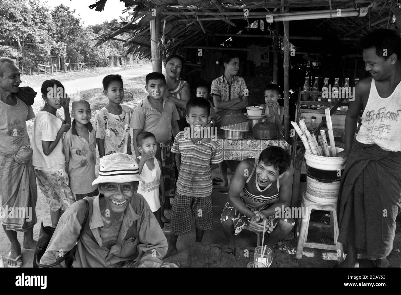 Burmese people in countryside Stock Photo - Alamy